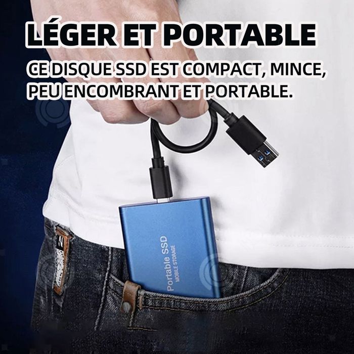 Disque dur Externe INN® 1To USB 3.1 5.8x7.5 cm Type-C d'état solides ...