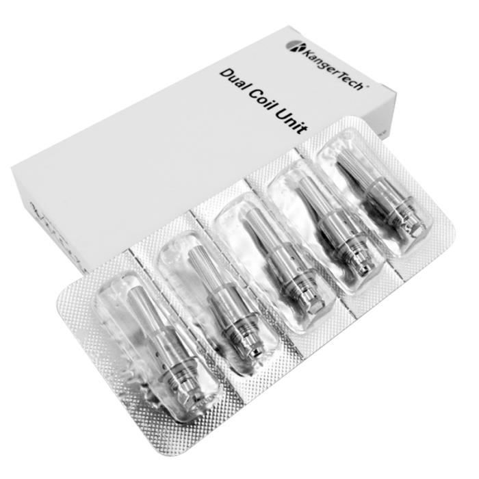 Authentique KangerTech NiCr 1.5ohm Replacement Dual Coil Unit Atomizer ...
