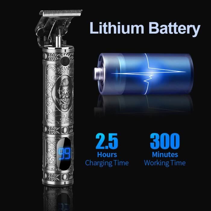 SURKER USB Tondeuse à Cheveux Professionnelle Tondeuses Sans Fil Rasoir à Barbe Tondeuse Kit ...