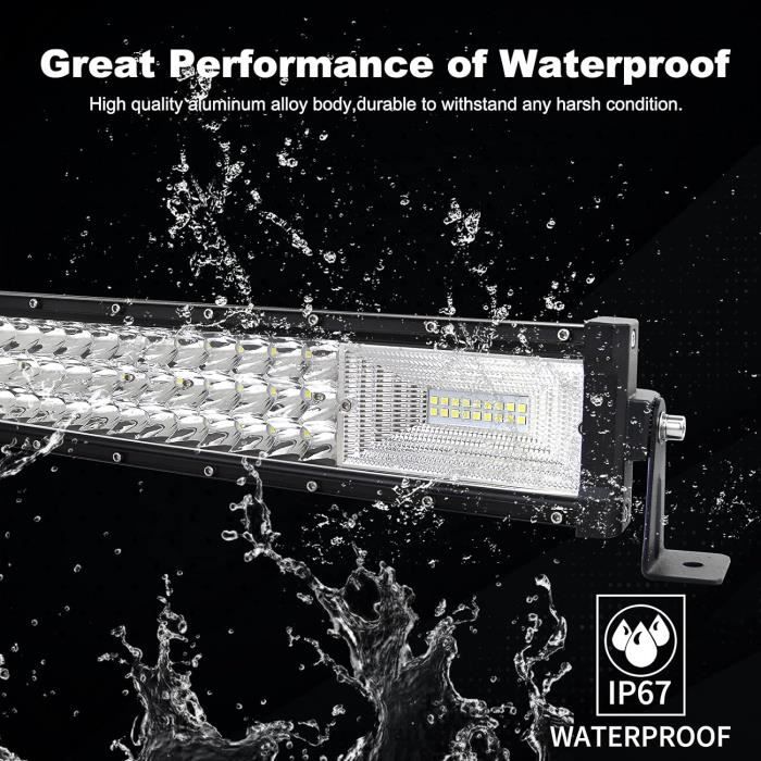 56Cm 270W Barre Lumineuse Led Incurvée Barre Led Voiture, 2 X 135W Feux ...