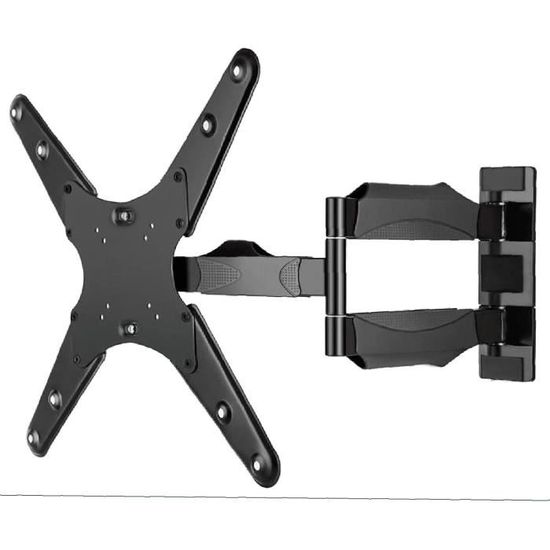 TV Support Mural pivotant pour TV jusqu'à 55" Noir Distance Murale 53 ...