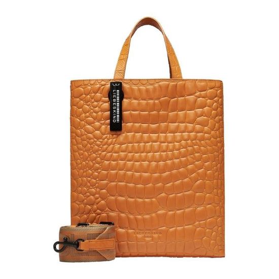 LIEBESKIND BERLIN Croco Paperbag M Brick [216395] - sac à main sac a ...