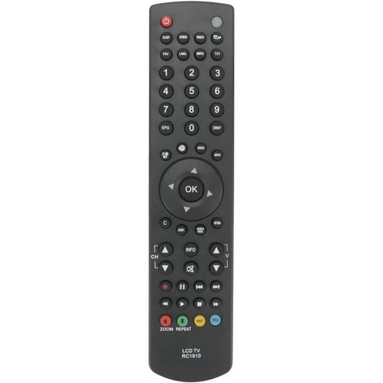 Télécommande De Remplacement Rc1910 Rc-1910 Adaptée Aux Téléviseurs ...