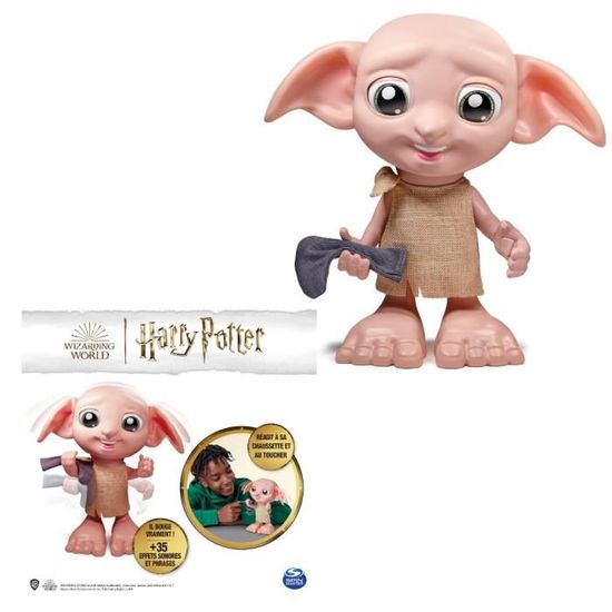 Harry Potter - Figurine DOBBY interactive - 20 cm - Wizarding World ...