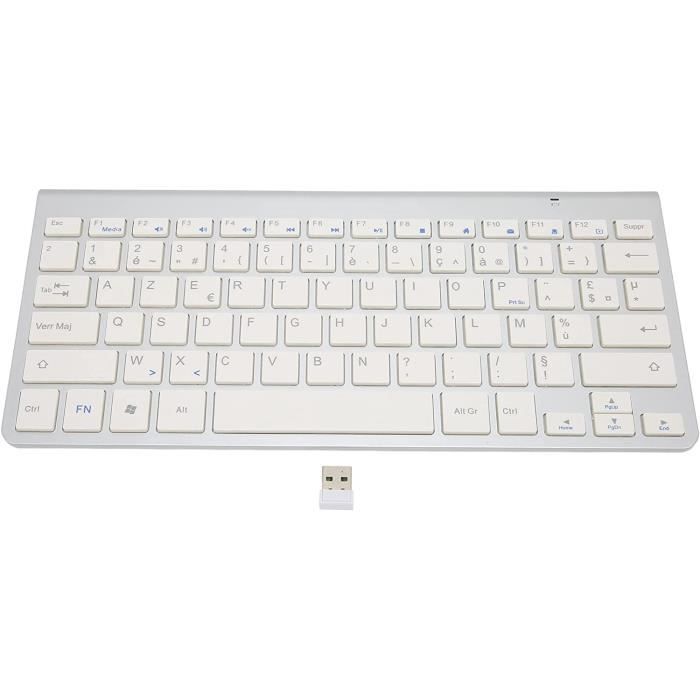 Clavier sans Fil 2.4G, Clavier Bilingue Portable, Mini Claviers ...