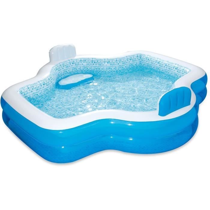 Piscine familiale Jumbo élégante à 2 anneaux 279 x 254 x 66 cm ...