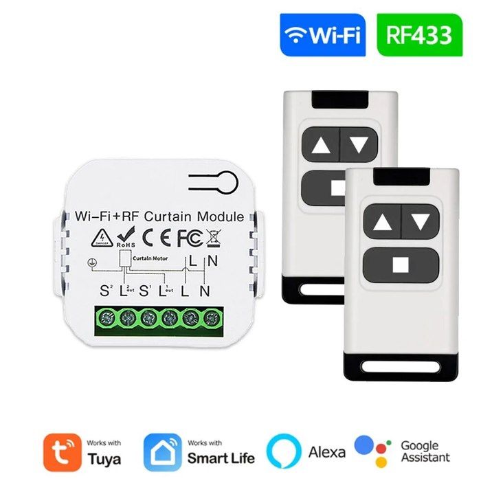 Interrupteur intelligent pour rideaux,commutateur Wifi Rf,Module de ...