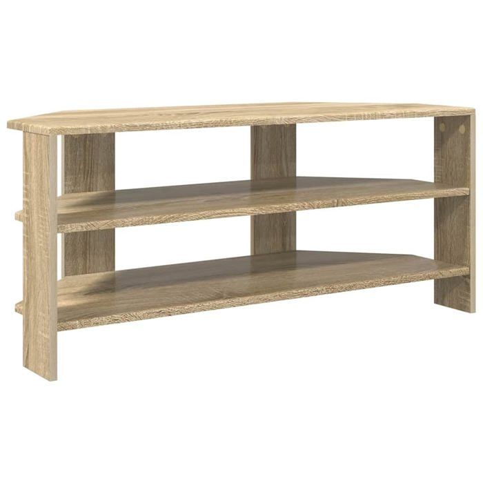 Meuble TV d'angle moderne - vidaXL - Chêne Sonoma - Bois d'ingénierie ...