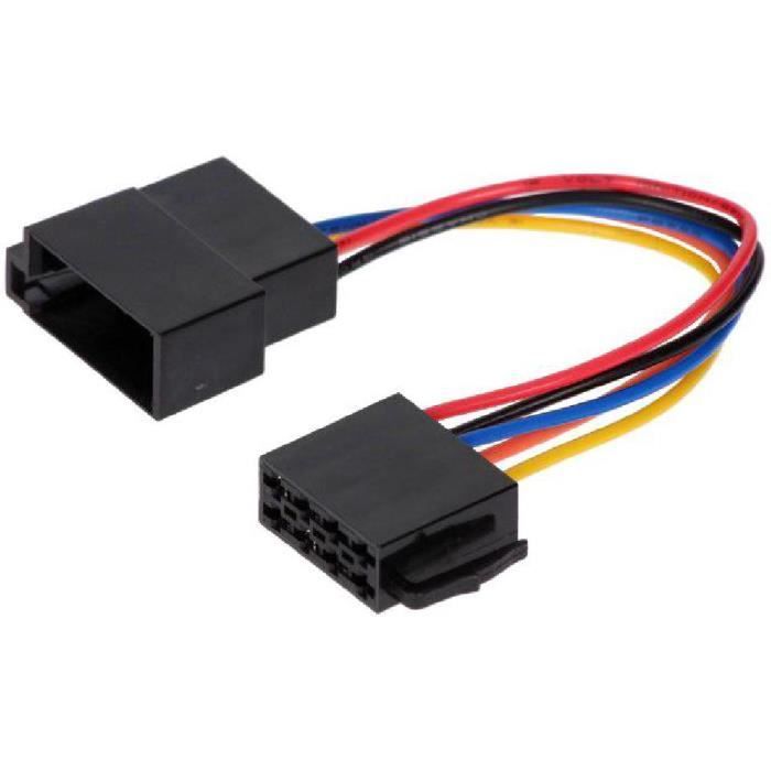 Fiche autoradio ISO 5PIN - ADNAUTO - Connecteur femelle vers male ... Fiche autoradio ISO 5PIN - ADNAUTO - Connecteur femelle vers male ...