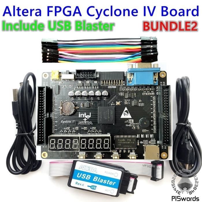 Paquet 2 - Kit De Développement Fpga Altera Cyclone Iv Ep4ce6, Carte Fpga Altera Ep4ce Niosii ...