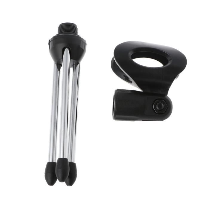 Noir-Support de micro de bureau pliable, trépied portable, support ...