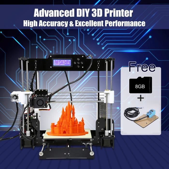Anet A8 Amélioré Imprimante 3D Reprap i3 DIY Kits Auto-assemblage Auto ...