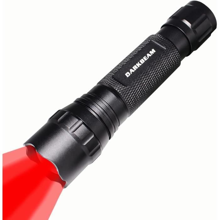 Lampe Torche Rouge Puissante, 501Bs Lampe De Poche À Lumière Rouge Led ...
