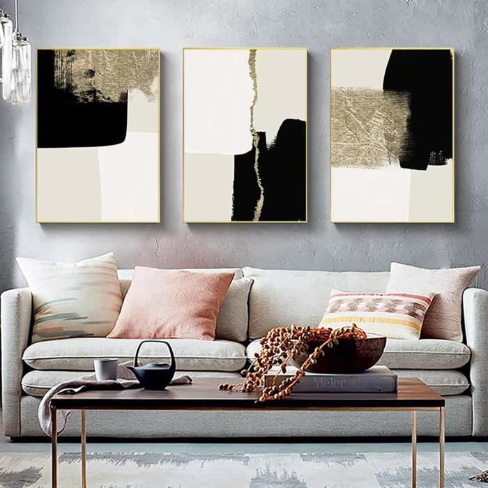 Lot de 3 posters modernes - Décoration murale bohème pour salon ...