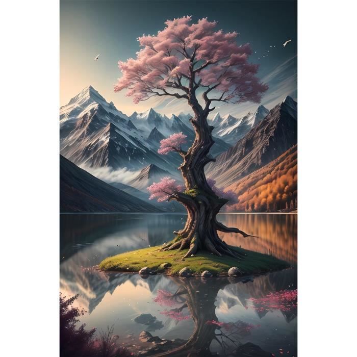Diamond Painting Arbre Du Monde 5D Peinture Diamant Adulte, Diamant ...