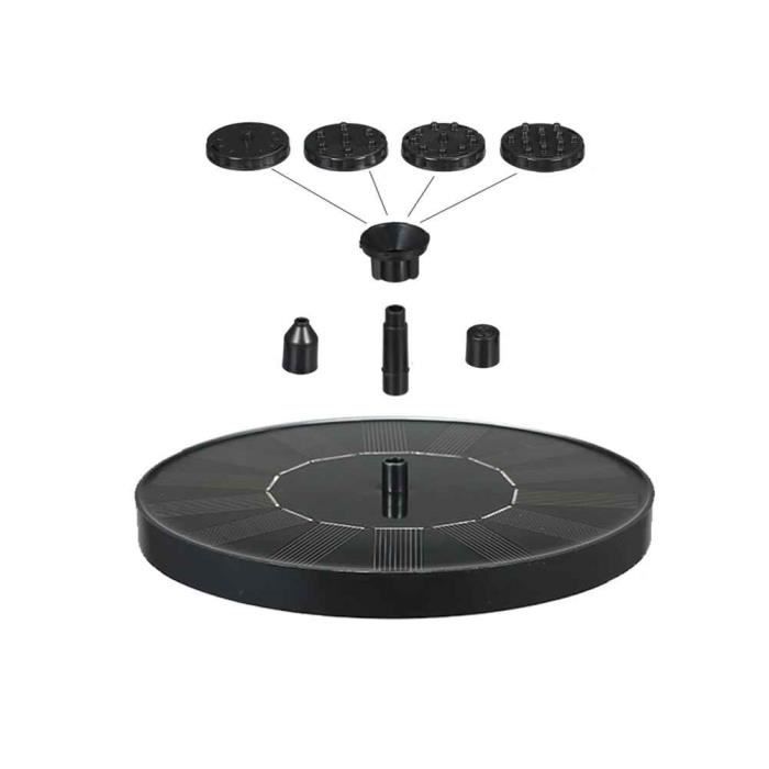 Fontaine de jardin,Résubdivision solaire d'aquarium avec 6 buses,de ...