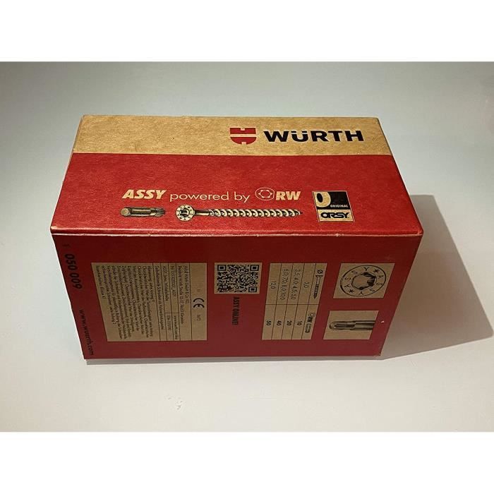 Würth Assy 4 Csmp Rw 20 Lot 1000 Vis Aggloméré 35 X 30 Mm Acier ...
