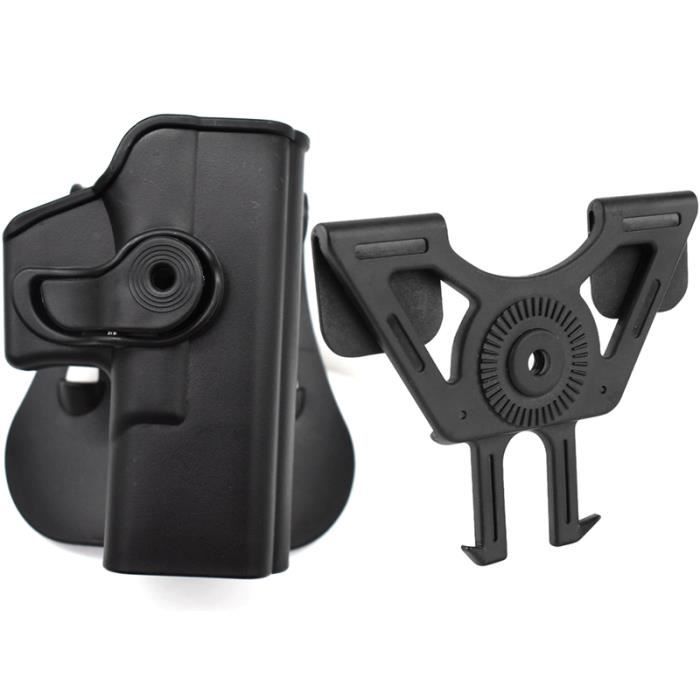 Ensemble noir B - Étui Tactique Imi Glock Pour Pistolet Airsoft, Pour ...
