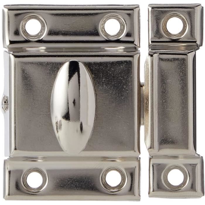 Bulk Hardware Bh01553 Loqueteaux Tournants De Placard Nickelé, 40 Mm ...