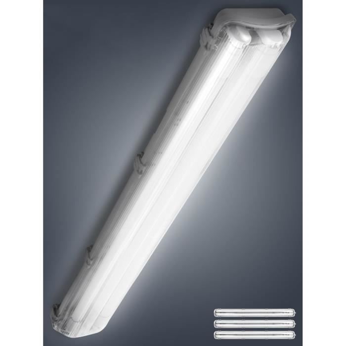 Neon Led 60Cm, 18W 1800Lm Reglette Led, 6000K Blanc Froid Tube Led ...