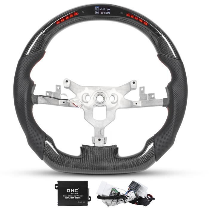 Garosa Volant LED en fibre de carbone Volant LED, Remplacement du ...