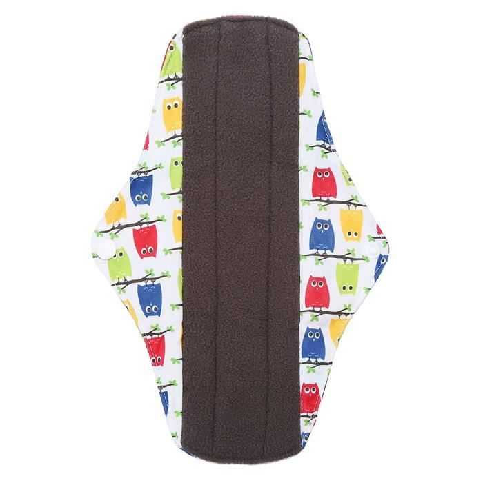 Serviette hygiénique en tissu de bambou réutilisable lavable menstruel ...