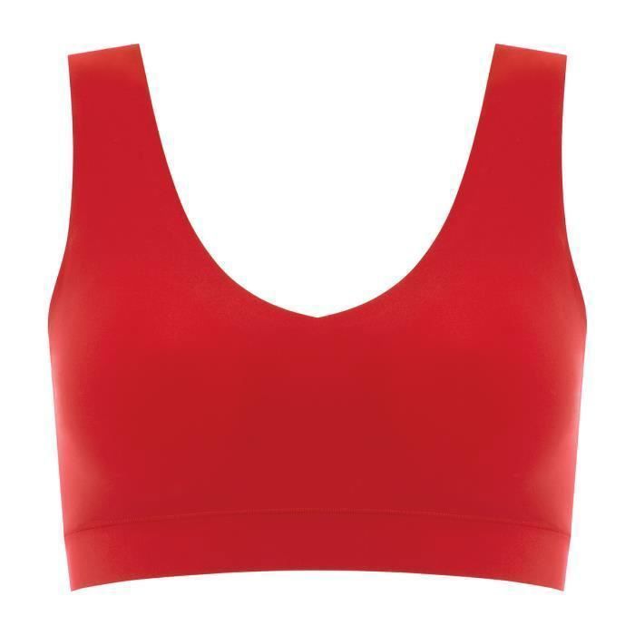 Bustier Femme - Chantelle - Rouge - Ajustée - Sans armature ...