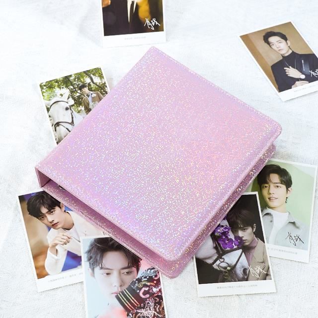 Album photo,Pink Glitter--Album photo à paillettes à 3 anneaux, livre ...