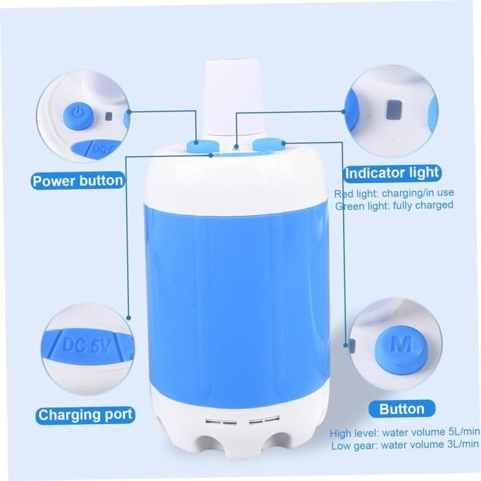 Douche portable USB, douche de camping portable, 2 niveaux douche ...