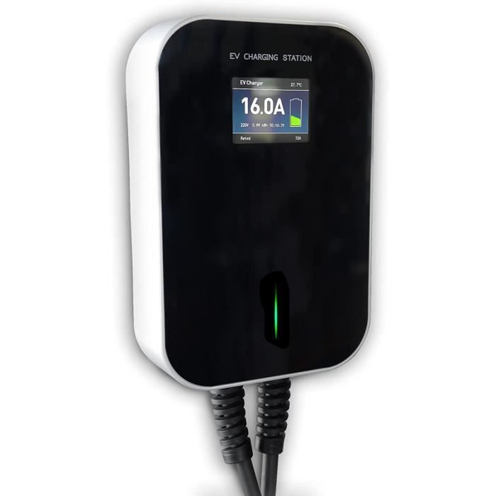 Chargeur Borne Recharge Véhicule Electrique Cable 6m 16a/32a 7.2kw ...