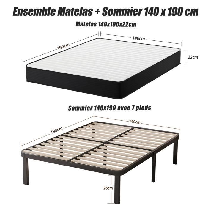 Sitemapcdatahttpsshopinf Inetcomensemble Lit Sommier Matelas 140x190