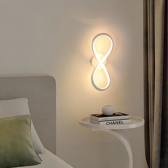 Applique Murale Interieur Led, 20W 2250Lm Lampe Murale Led Moderne ...