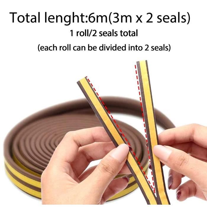 6M Joint D'Étanchéité Autocollant Pour Portes, Joints De Fenêtre En ...