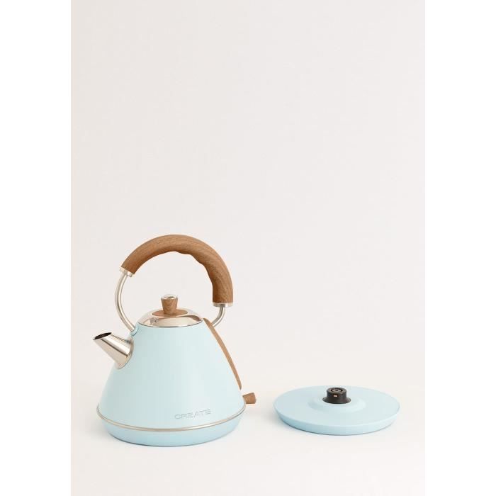 CREATE-KETTLE RETRO M-Bouilloire électrique 1L -ébullition rapide ...