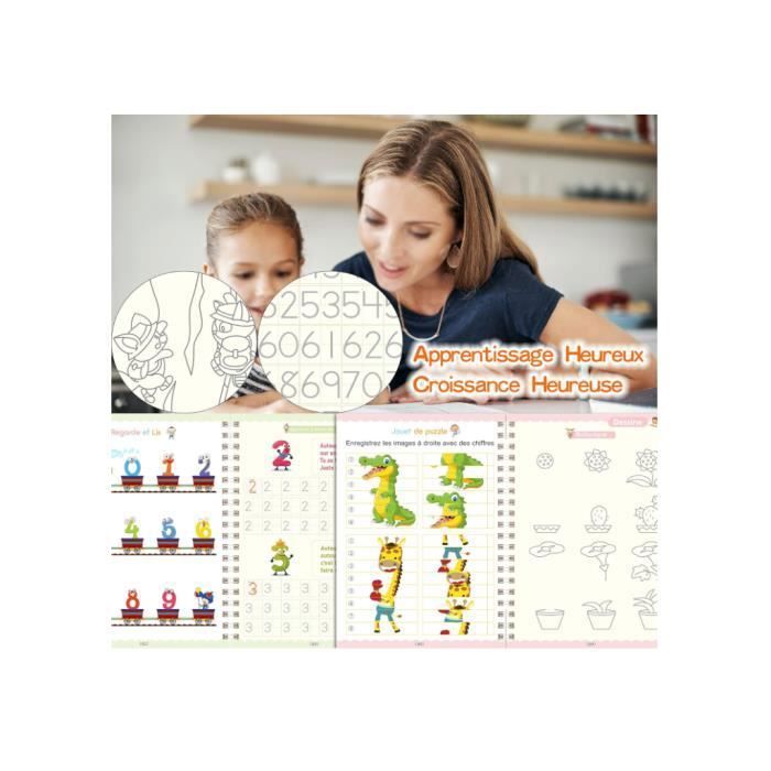 Cahier de calligraphie - Cahier Écriture - 4 Livres Pratiques - Stylo ...