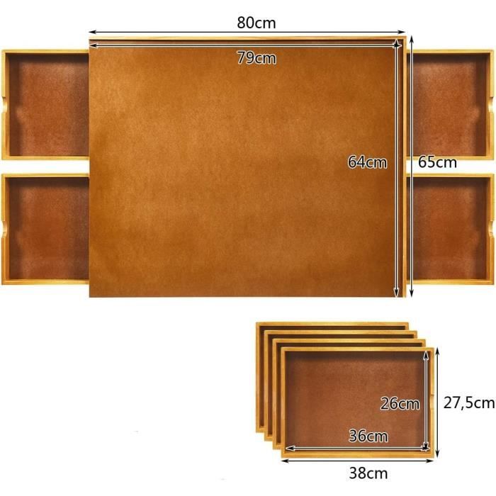 DREAMADE Plateau Puzzle en Bois, Tableau de Puzzle 1000-1500 Pièces ...