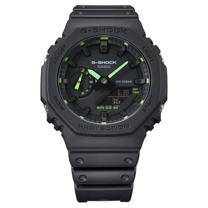 Montre - CASIO - G-Shock - Noir et Vert résine Noir et Vert, Sport ...