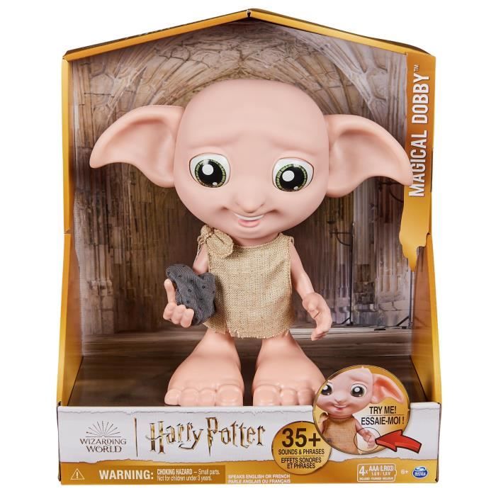 Harry Potter - Figurine DOBBY interactive - 20 cm - Wizarding World ...