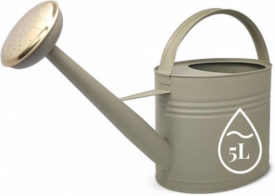 LIVLIG Arrosoir 5 litres en métal, embout d'arrosoir amovible, arrosoir ...