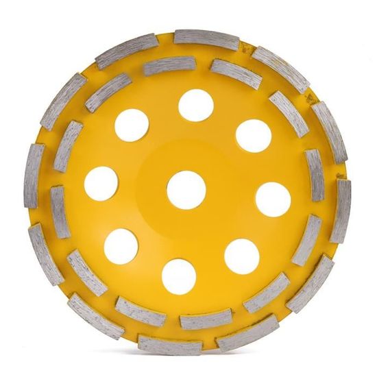 Disque de meulage à double rangée de diamants de 180mm coupé en béton ...