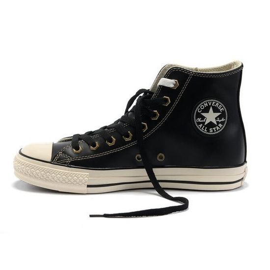 Homme noir Converse All Star Chunk taylor hi cuir basket chaussures ...