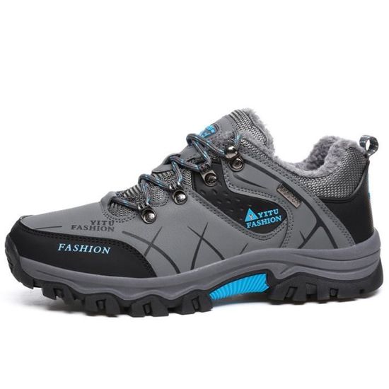 Chaussures de Randonnée Hommes Chaudes Basses Extérieure Imperméable ...