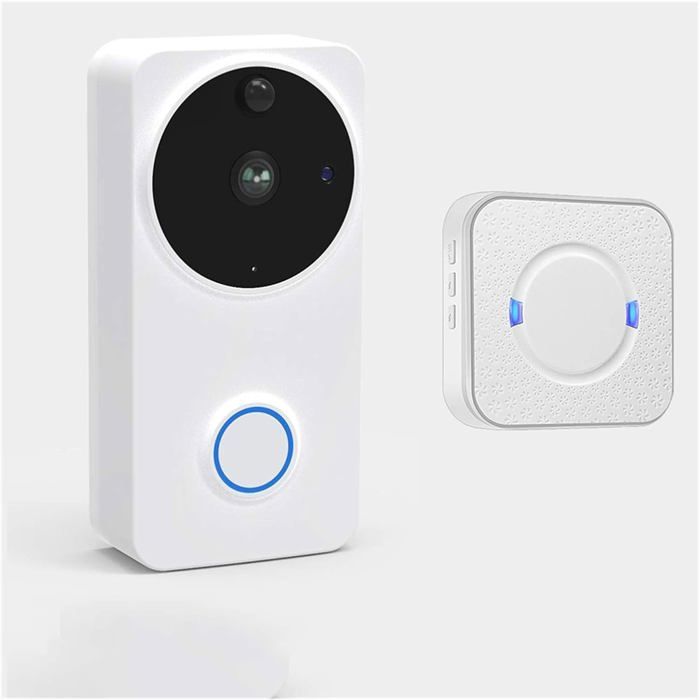 Sonnette Vidéo Enfichable Murale Sonnette De Téléphone Vidéo Wifi ...