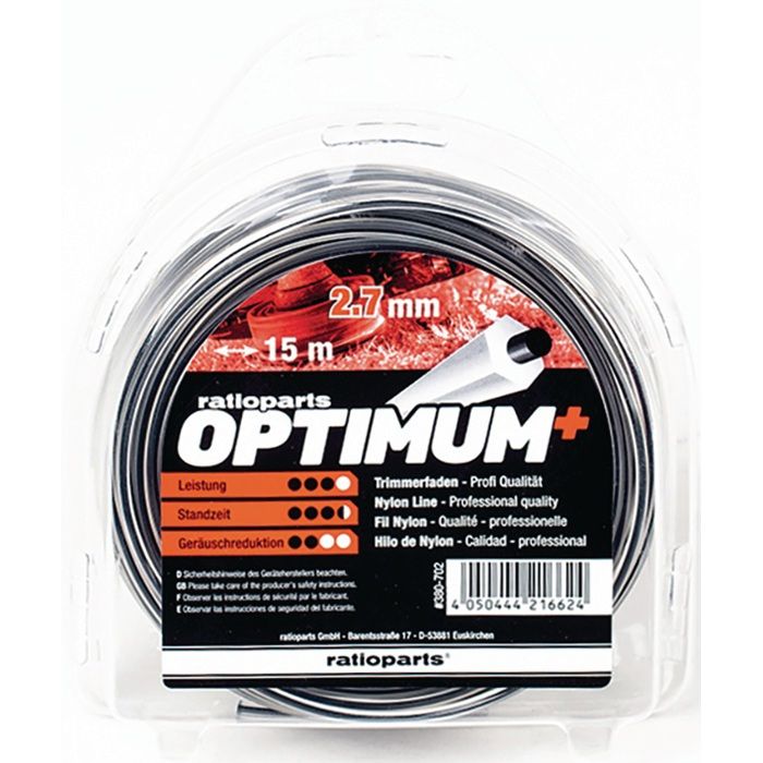 Fil de nylon - Ratioparts - Optimum - Épaisseur 2,7 mm - Longueur 15 m ...