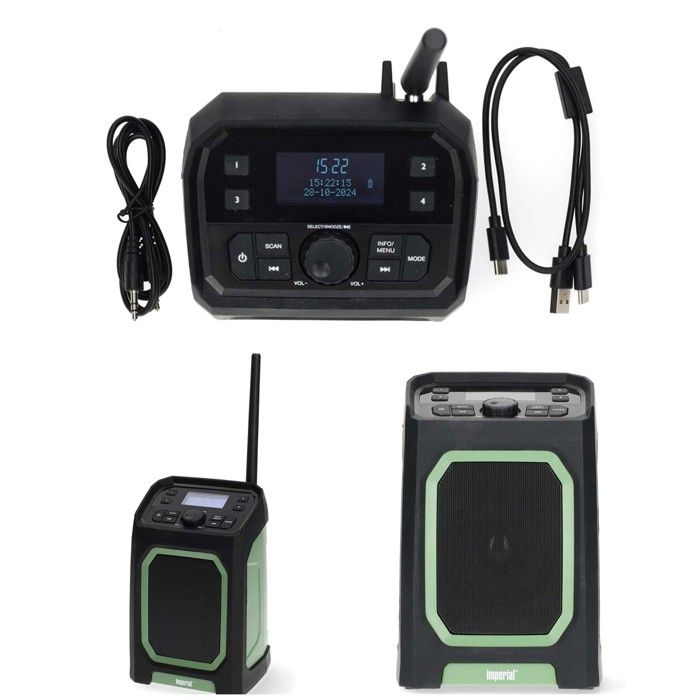 Radio portable DAB+ / FM - IMPERIAL - DABMAN OR 5 - Batterie 5000mAh ...