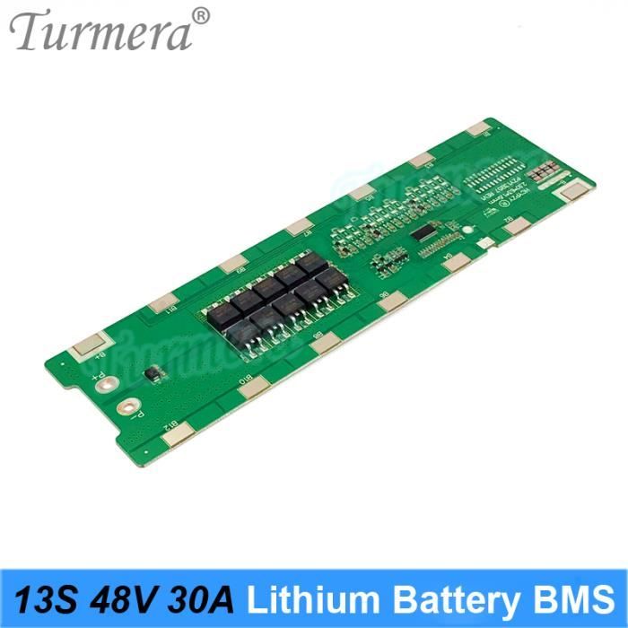 BMS 13S 30A-Panneau De Protection De Batterie Au Lithium 13s 48v 30a ...