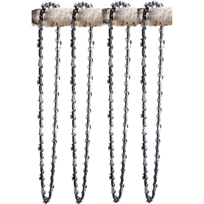 4 Chaînes Compatible Avec Parkside Pbks 53 A2 Tronçonneuse Avec 45Cm 0. ...