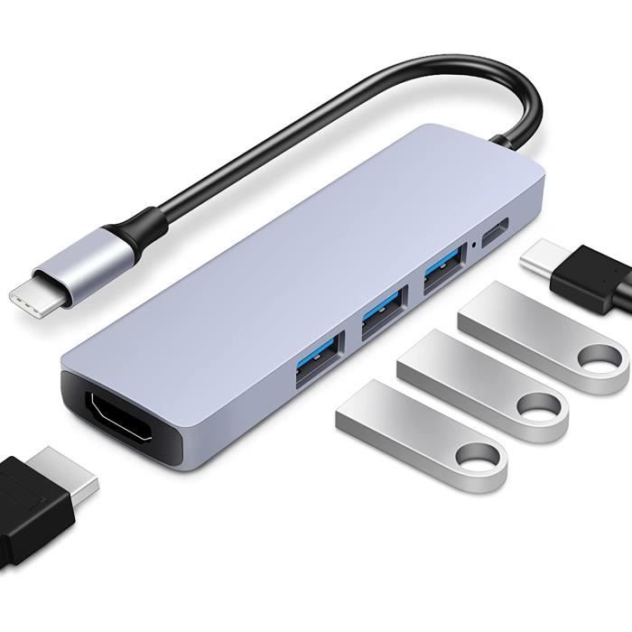 Hub USB C Adaptateur Multiport 5 en 1 HUB USB C Adaptateur MacBook Air ...