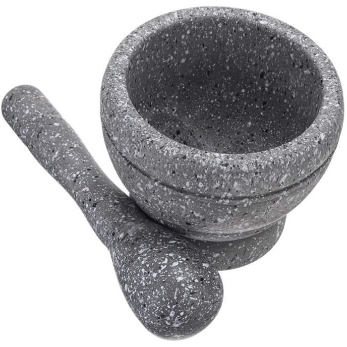 Nouveau Pilon Manuel de mortier en résine Ensemble 11 cm broyeur d'ail ...