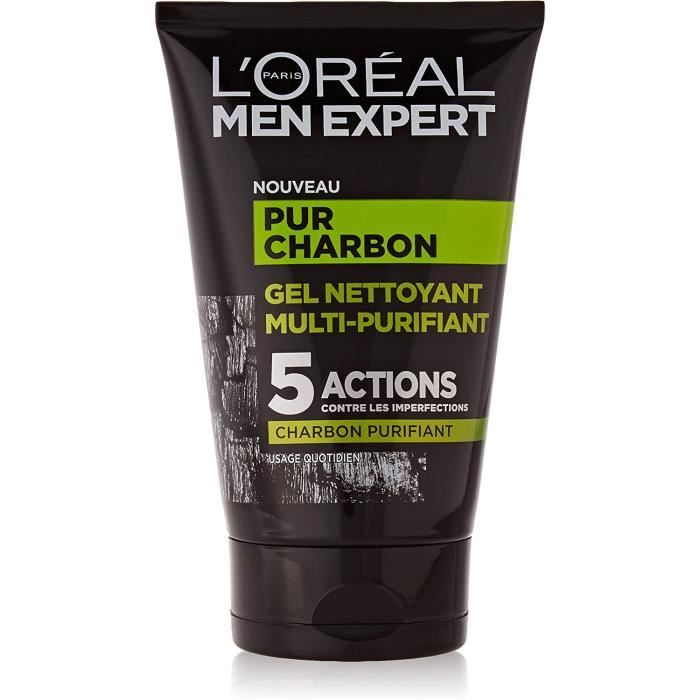 Nettoyant Et Exfoliant Pour Le Visage - Men Expert Pur Charbon Gel ...